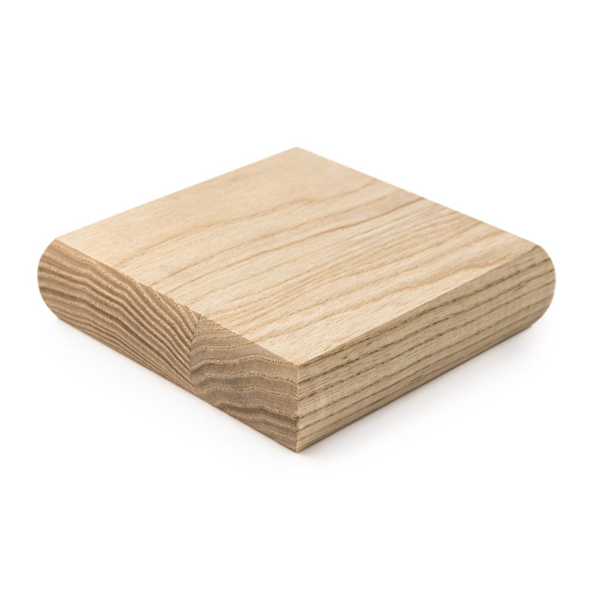 Square Oak Newel Cap - Think Timber